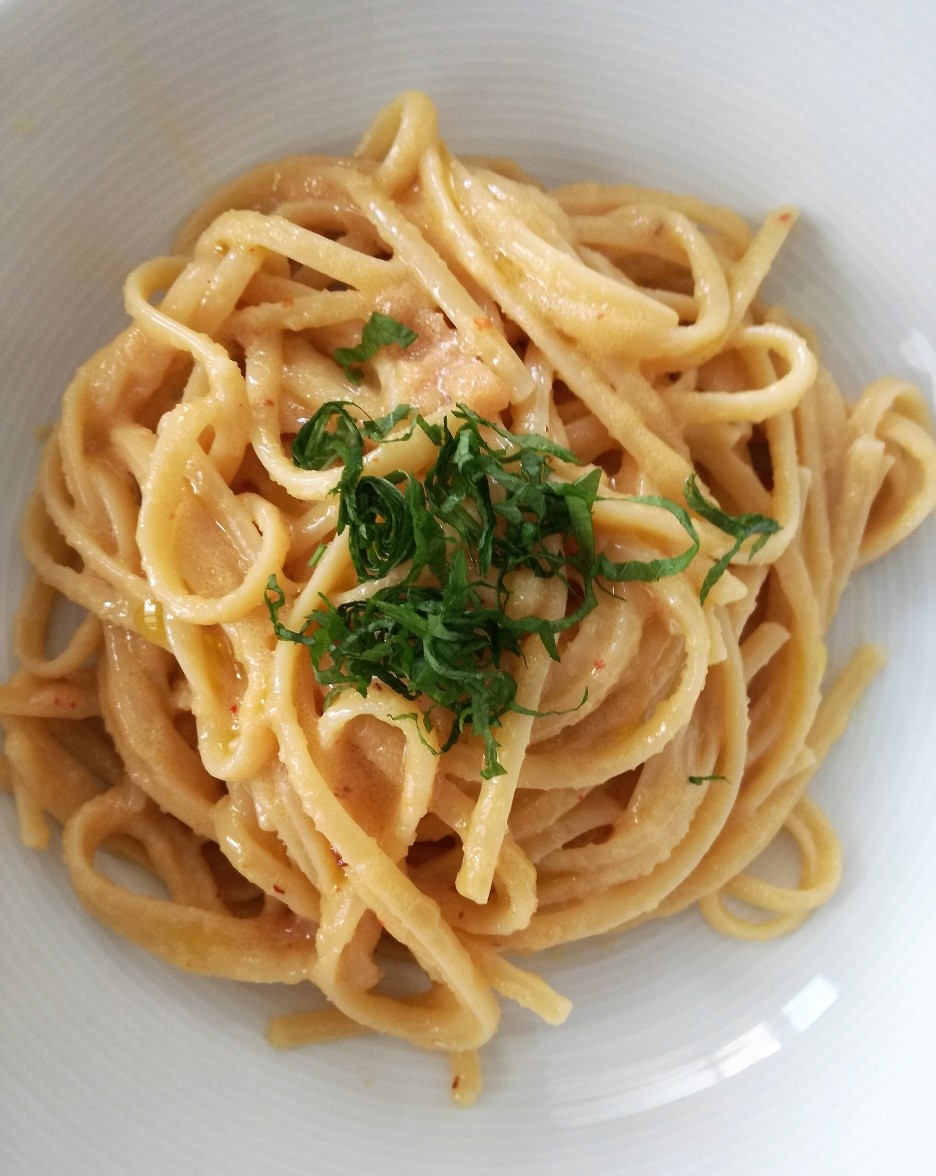 pasta mayo fish roe | Umami Madrid